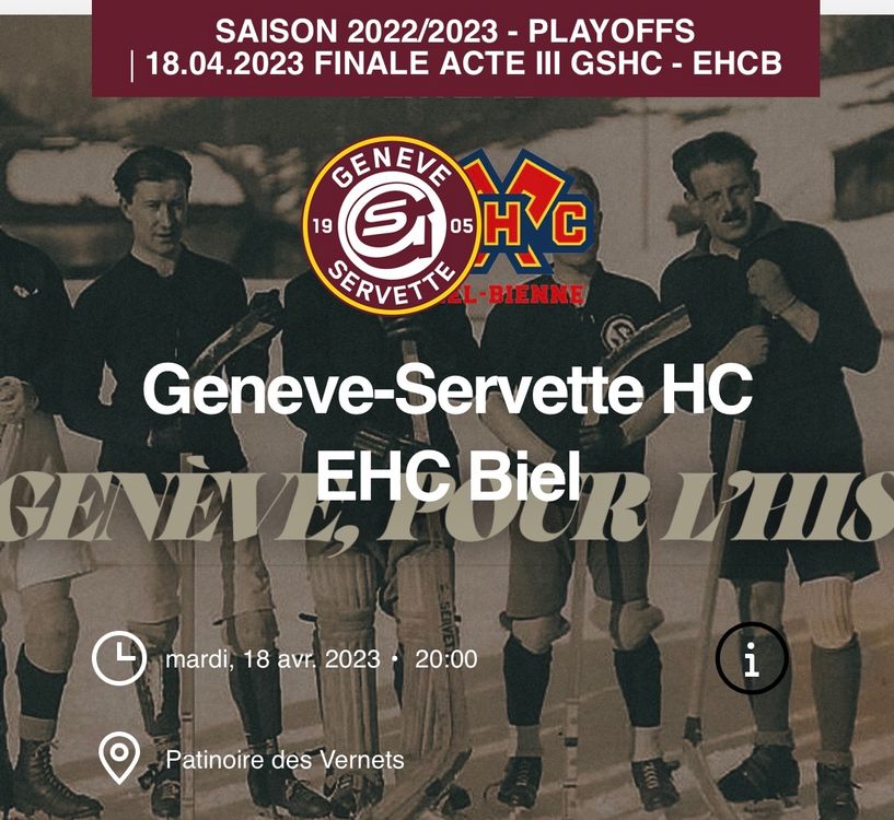 2x GSHC vs EHC Biel, Finale acte III; 18.04.2023 | Kaufen auf Ricardo