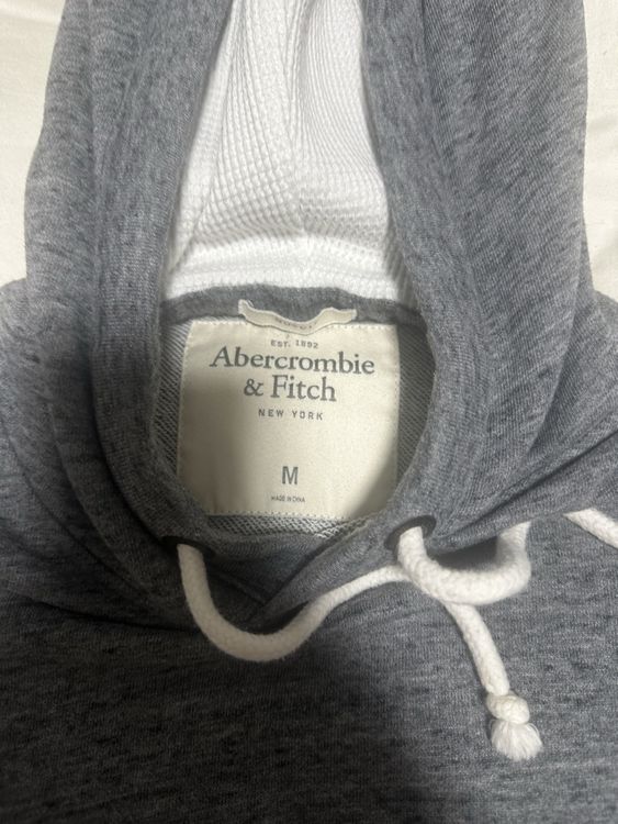 Coole Abercrombie & Fitch Sommer-Hoodie, Grau, Grösse M (Gebraucht) in ...