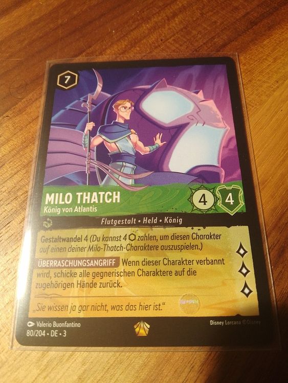 Disney Lorcana MILO THATCH legendary Deutsch (Gebraucht) in Münsingen ...