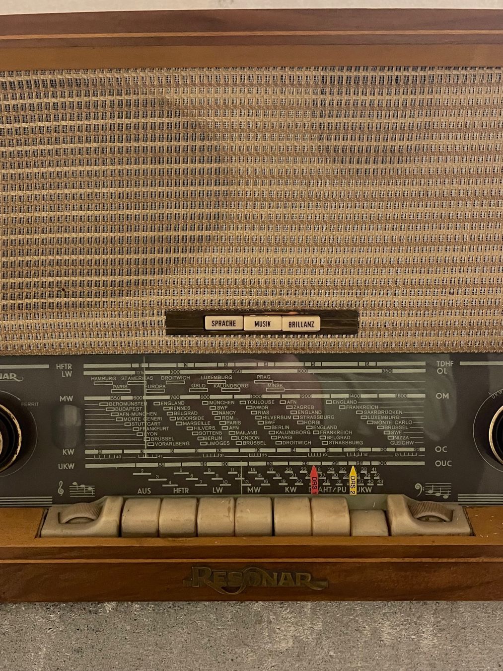 Vintage Resonar Radio Rarität, schönes Designobjekt 1959 PTT (Defekt) in Zuerich für CHF 100 ...