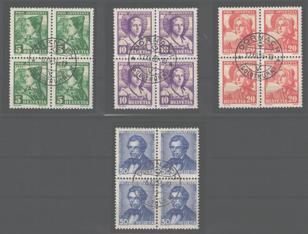 Pro Juventute 1935 Serie im 4er-Block ʘ | Kaufen auf Ricardo
