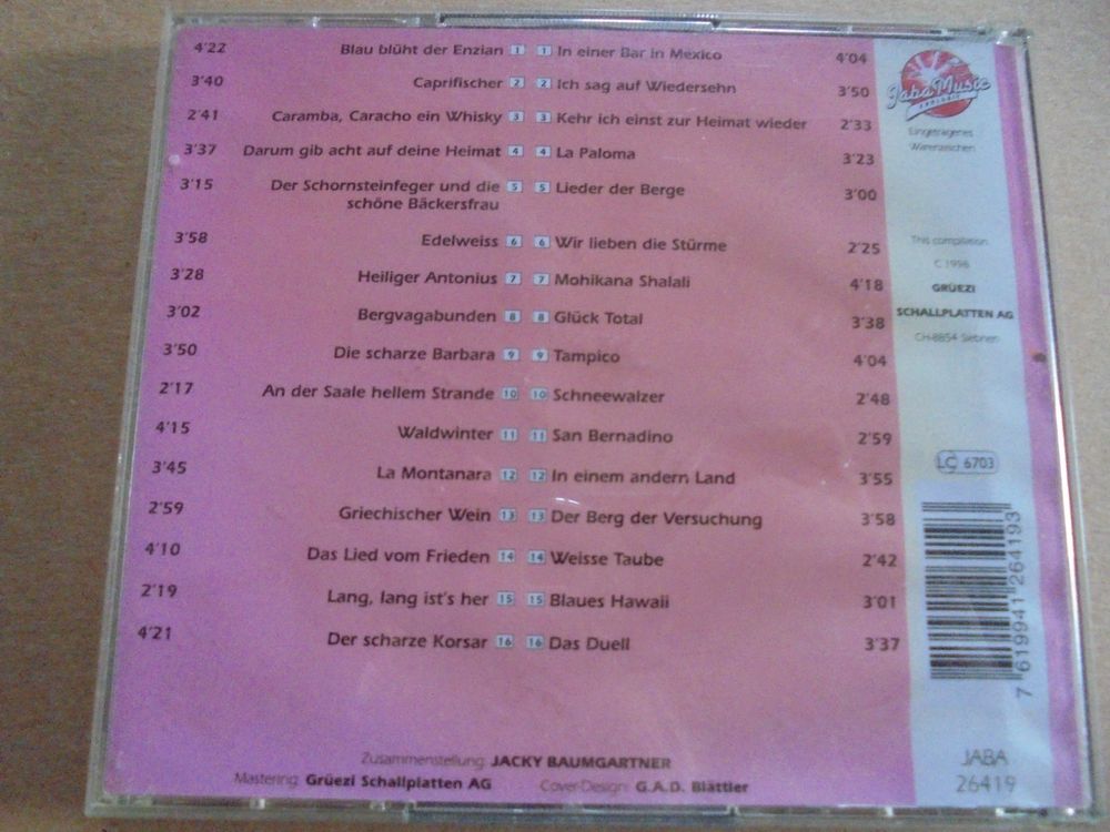 HEINO " Meine schönsten Lieder " CD 1996 (Gebraucht) in Crissier für CHF 1 – mit Lieferung auf ...