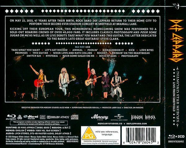 2CD`S/BLURAY: DEF LEPPARD - DIAMOND STAR HEROES (LIVE) 2025 (Neu ...