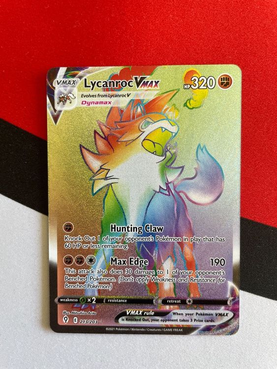 Lycanroc VMAX - *RAINBOW* ab CHF 1.- (Gebraucht) in Oberglatt ZH für ...