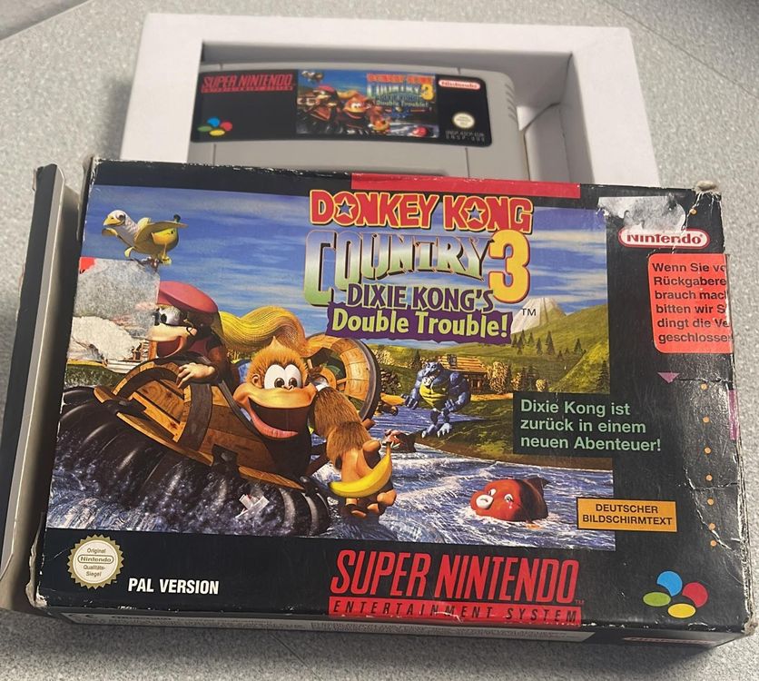 SNES DONKEY KONG COUNTRY 3 DIXIE KONGS DOUBLE TROUBLE | Kaufen auf Ricardo