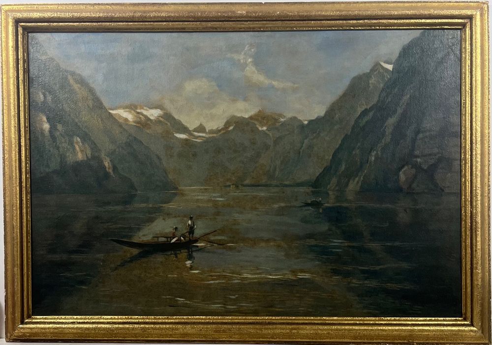 Grosse Antike Gemälde mit Booten (Gebraucht) in Root für CHF 40 – mit Lieferung auf Ricardo kaufen