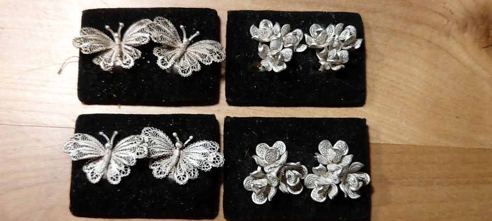 Silber Trachtenschmuck Ohrschmuck Filigranschmuck | Kaufen auf Ricardo