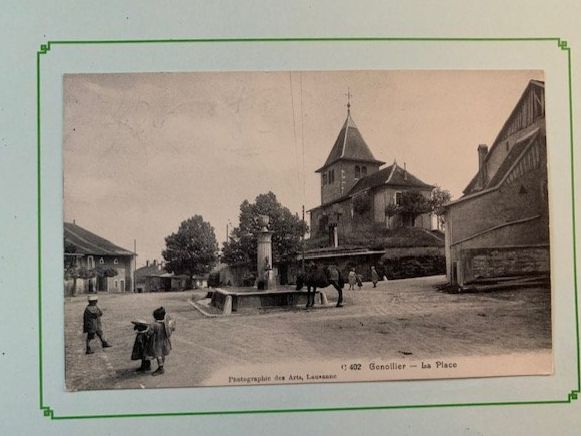 Genollier La Place Cheval à la Fontaine 1910 (D'occasion) à St-Prex ...
