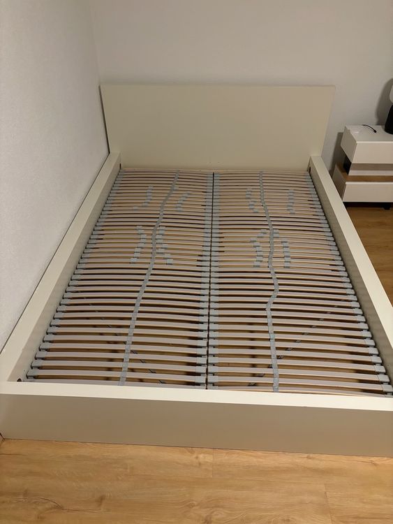 Bett IKEA Malm 140 cm mit Lattenrost, Matratze und Topper | Kaufen auf Ricardo