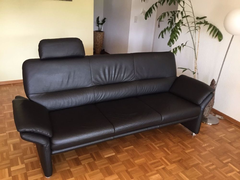 Elegantes Hãffner Sofa Leder Ebenbild