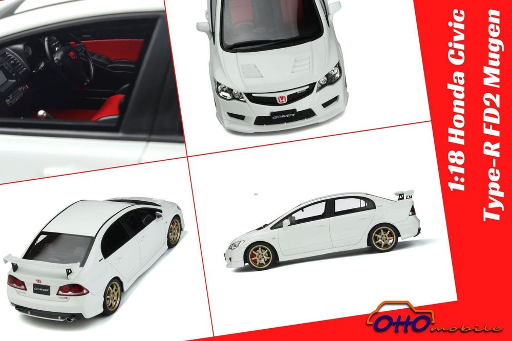 Honda Civic Type-R FD2 Mugen weiss 1/18 OttoMobile limitiert | Kaufen auf Ricardo