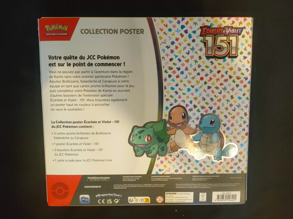 Coffret Poster Pokemon 151 français Fr EV3.5 carte booster (Neu und ...