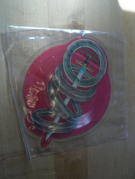 TOTO I Won't Hold You Back - SHAPE PICTURE DISC - UK 1983 (Neu und ...