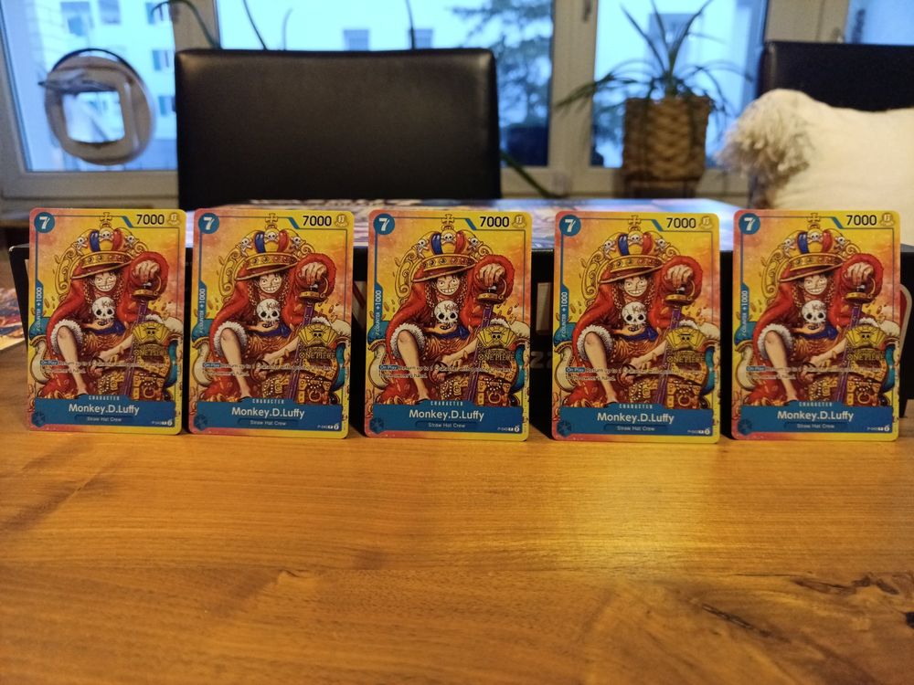5 x One Piece Card Game: Monkey D. Luffy - P-043 (Neu (gemäss ...