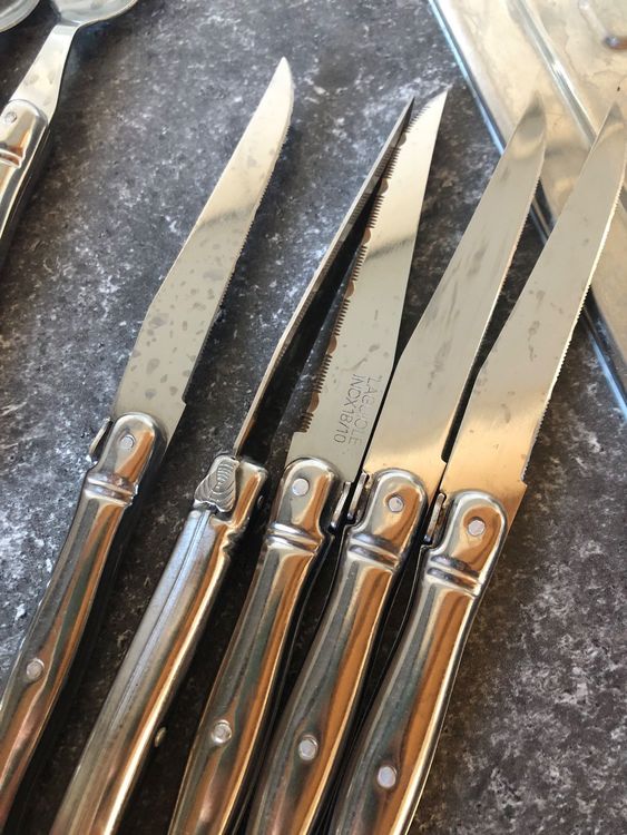 Lot de 18 couverts Inox 18/10 / set aus 18 Edelstahl Besteck | Kaufen ...