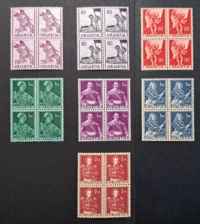 Historische Bilder Viererblocks postfrisch (Neu (gemäss Beschreibung)) in Unterägeri für CHF 30 ...