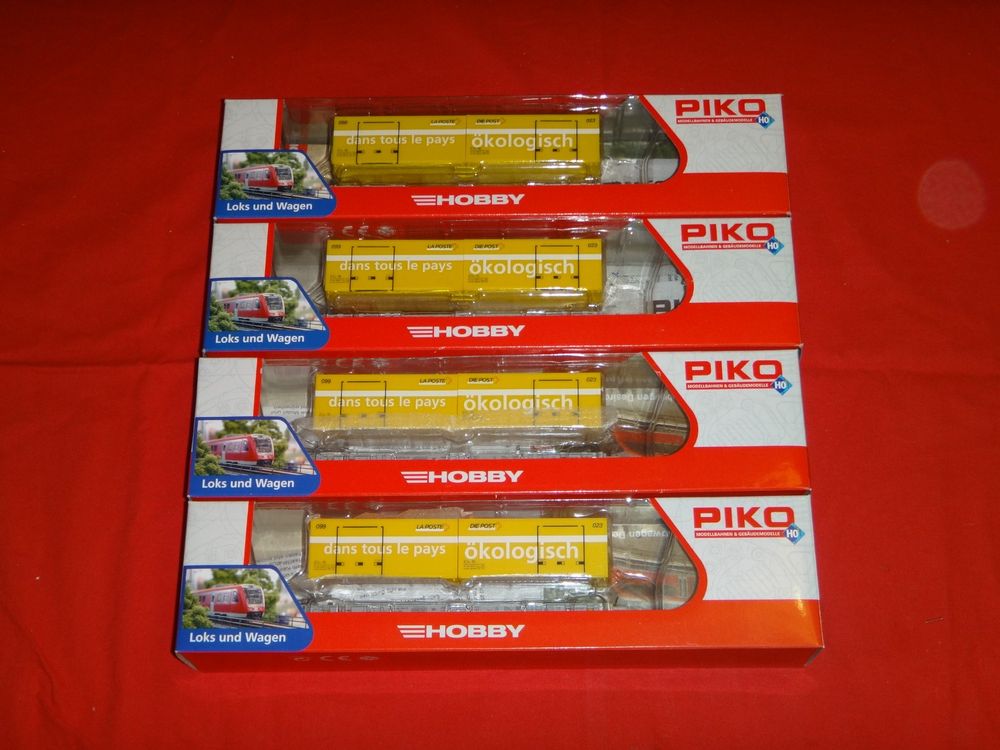Piko : 4 Containertragwagen " Post " 57738 | Kaufen auf Ricardo