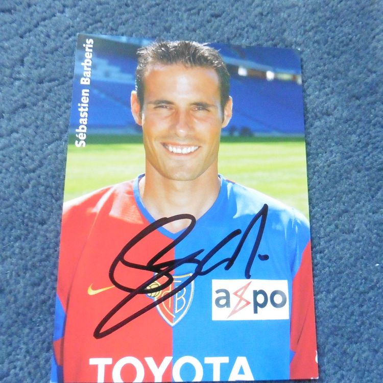 FC-Basel,Foto,original Unterschrift,Sébastien Barberis,Genf | Kaufen ...