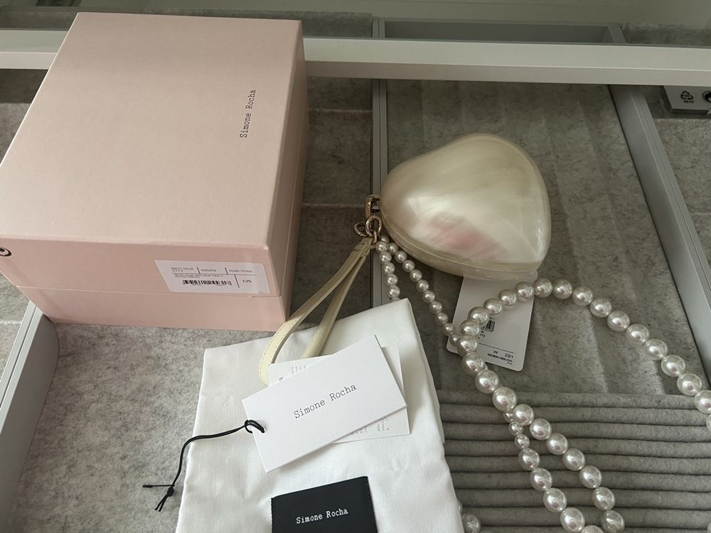 Simone Rocha Heart Clutch Zierperlen NP CHF 695 neu (Neu und ...