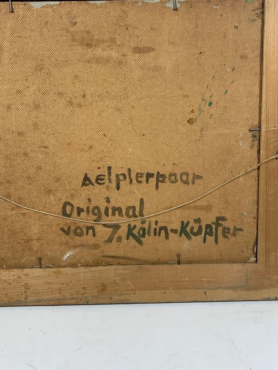 Joseph KÄLIN-KUPFER (1870-1965) Alplerpaar Gemälde | Kaufen auf Ricardo