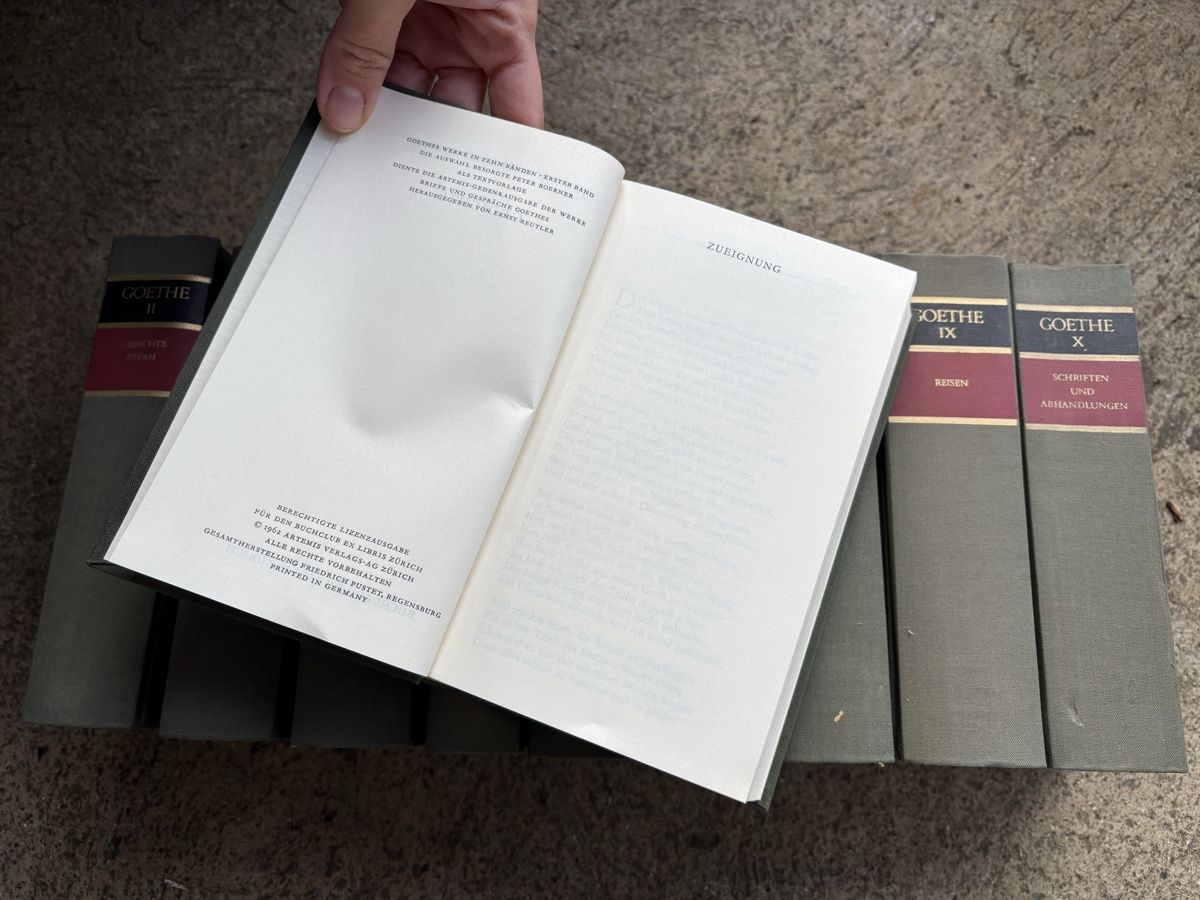 Goethe Werke, 10 Bände, gut erhalten, komplette Ausgabe 1962 (Gebraucht ...