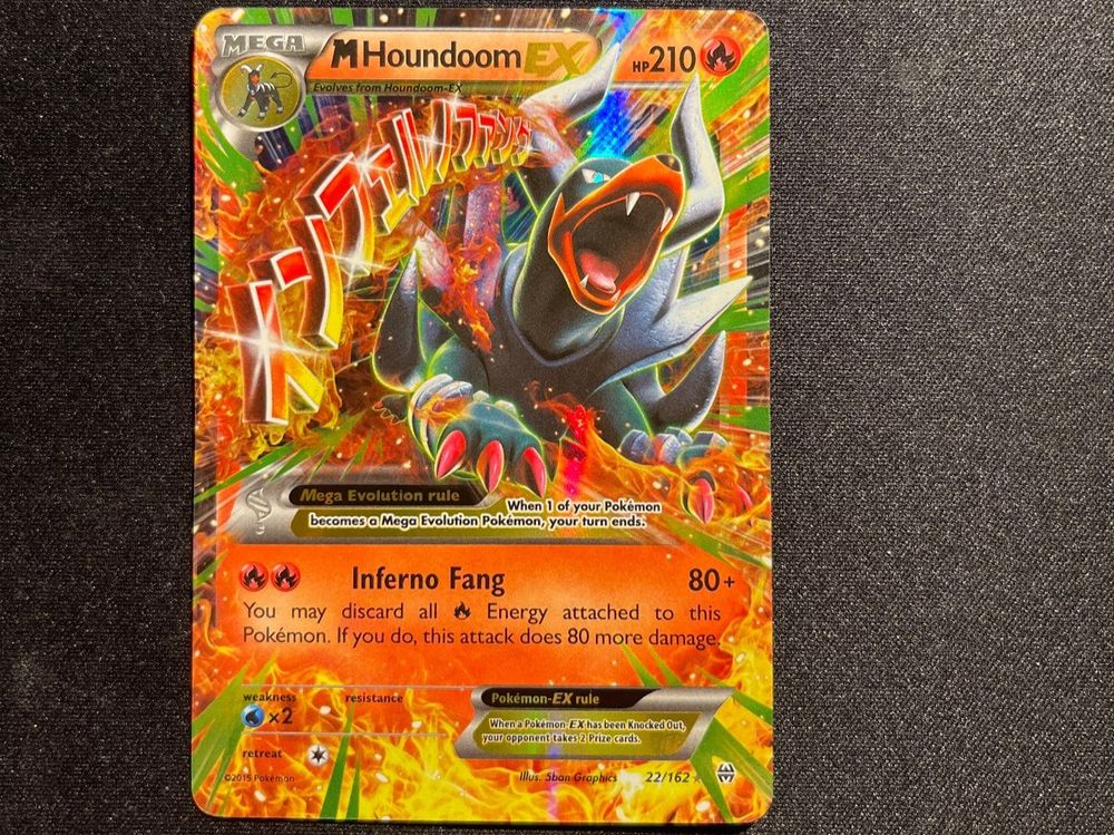 M Houndoom Mega EX #22 Pokemon Karte card XY BREAKthrough | Kaufen auf ...