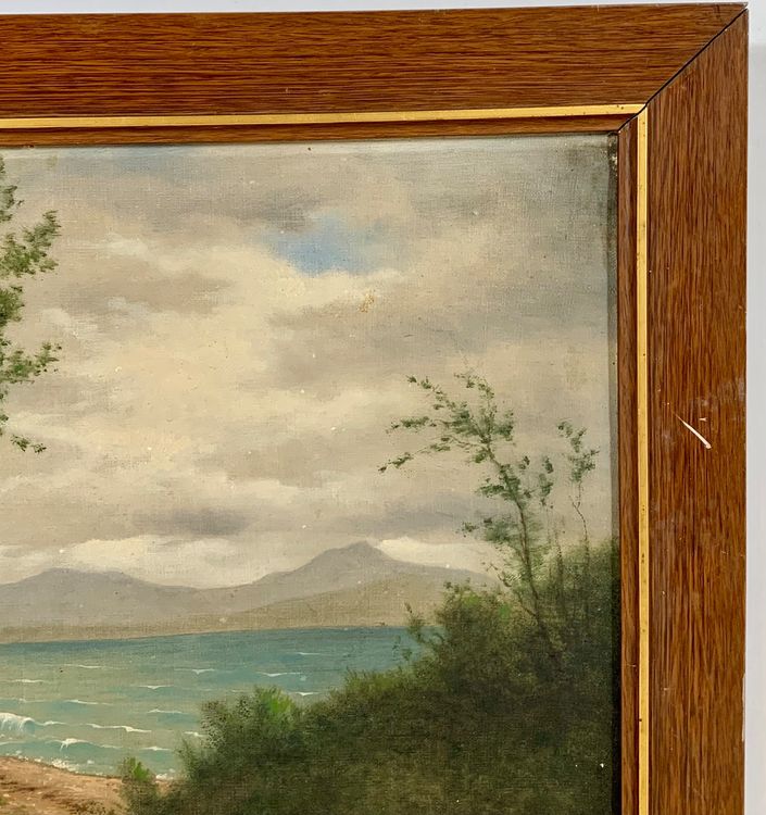 Antike Gemälde Stürmische Szene Berglandschaft & See Anblick (Gebraucht) in Root für CHF 40 ...