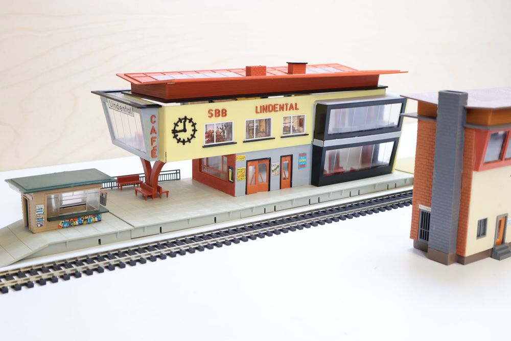 Faller grosser SBB Bahnhof + Stellwerk H0 - 1960er Jahre | Kaufen auf ...