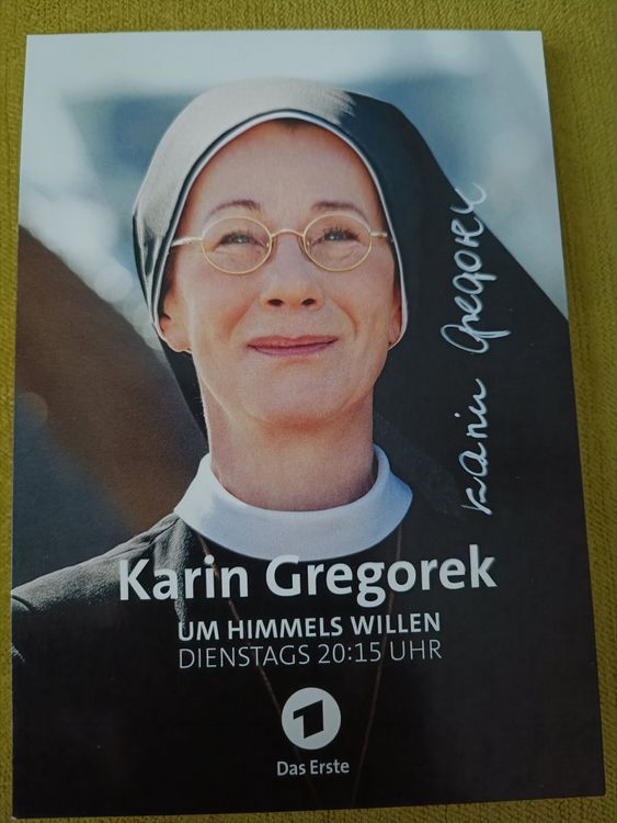 Karin Gregorek - signierte Autogrammkarte (Gebraucht) in Menziken für CHF 4.9 – mit Lieferung ...