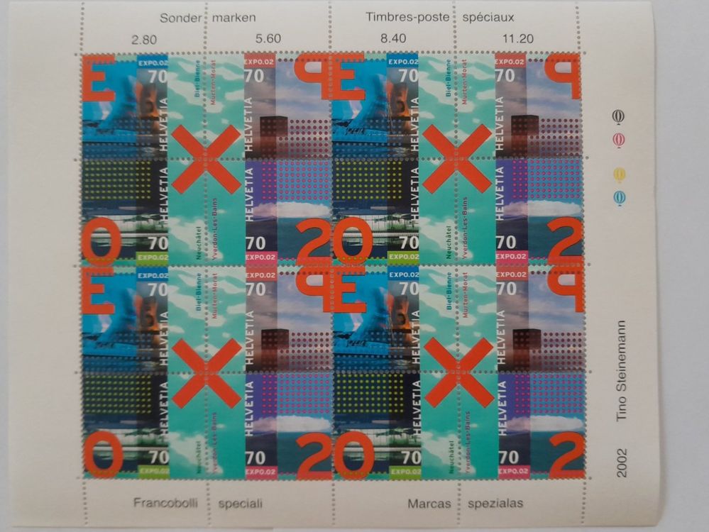 Briefmarken-Block Expo2002 16 x -.70 | Kaufen auf Ricardo