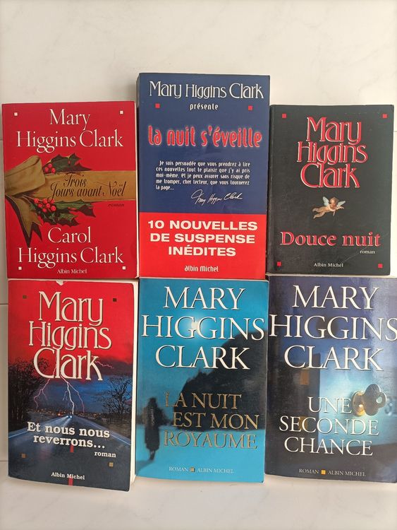 Lot 6 romans Mary Higgins Clark / Albin Michel (D'occasion) à crans ...
