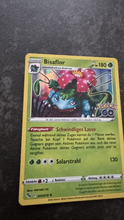 BisAflor Pokémon GO! Karte - Selten! Top Zustand! (Neu (gemäss ...