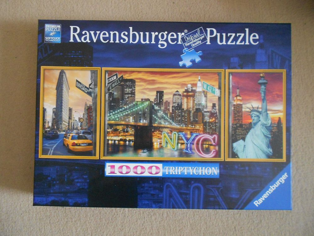 Puzzle 1000 Teile - Ravensburger Premium-Triptychon-New York | Kaufen auf Ricardo