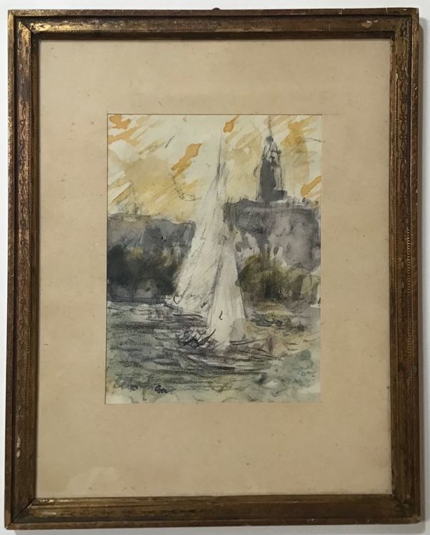 Sehr Interessante Aquarell Unleserlich Signiert | Kaufen auf Ricardo