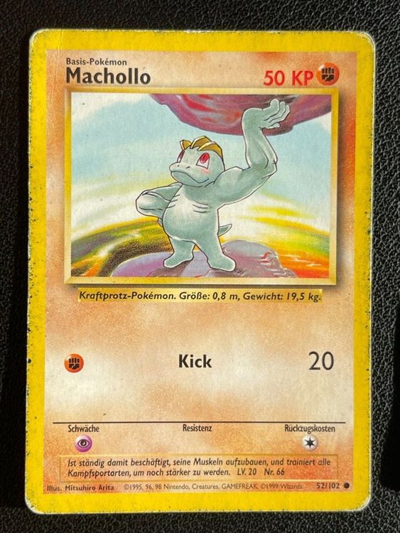 Machollo 52/102 Pokémon Base Set (Neu (gemäss Beschreibung)) in Uster ...