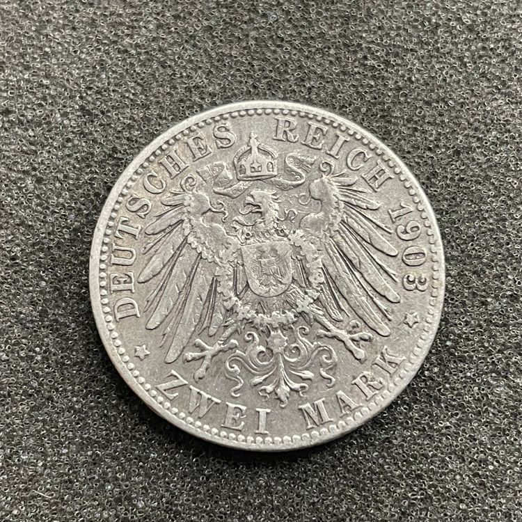2 Mark Silber Deutschland Bayern 1903 D (Gebraucht) in Reitnau für CHF 18 – mit Lieferung auf ...