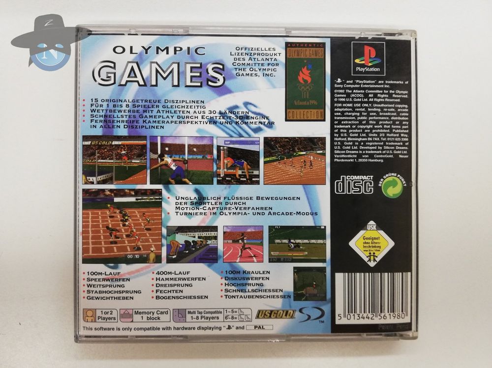 Olympic Games - Atlanta 1996 / Sony Playstation 1 PS1 PSX (Gebraucht ...