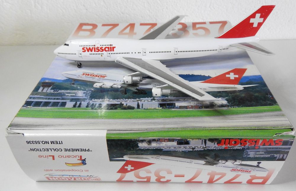 Swissair Boeing 747-357 HB-IGE 1:400 Dragon Rarität OVP (Gebraucht) in ...