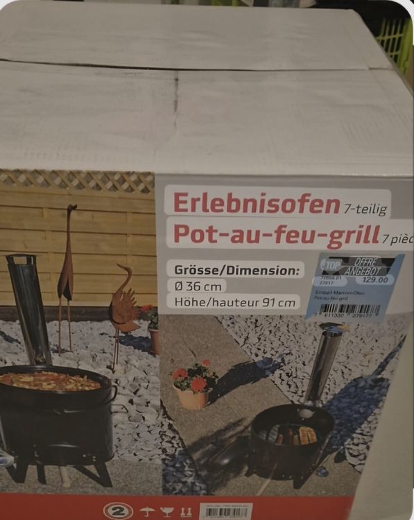 Erlebnisofen Pot-au-feu-Grill – 7-teiliges Set (Neu und ...