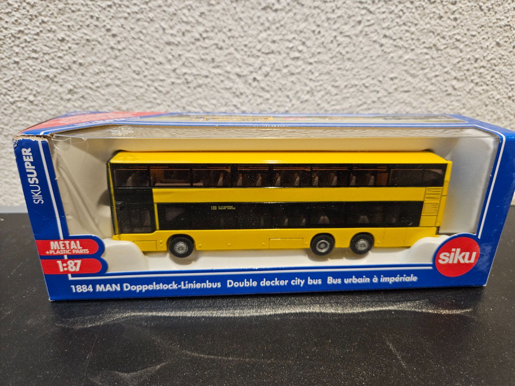 Neu - Siku - 1884 - MAN Doppelstock Linienbus (Verp. Besch.) (Neu und ...