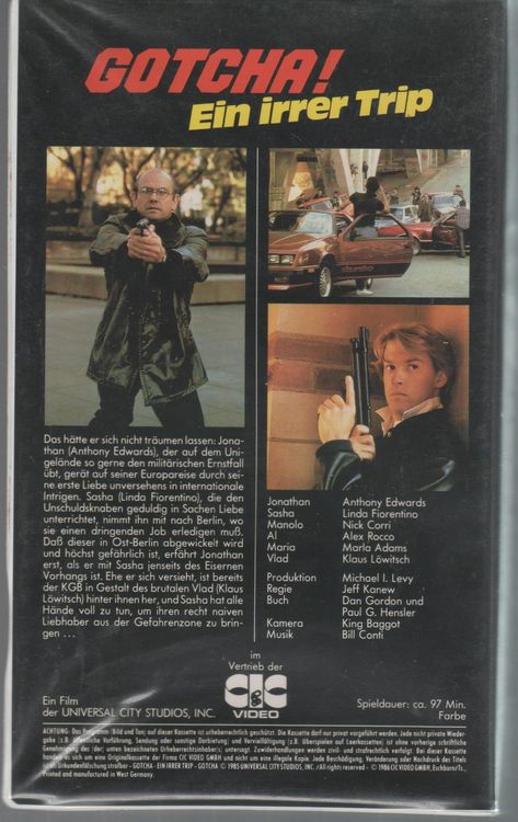 Gotcha ! - Ein irrer Trip (USA 1985) CIC Video VHS 11224 (Gebraucht) in ...
