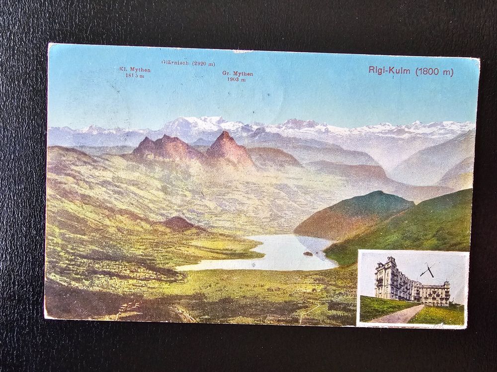 PK Postkarte Rigi Kulm mit Hotel (Gebraucht) in Dallenwil für CHF 5 – mit Lieferung auf Ricardo ...