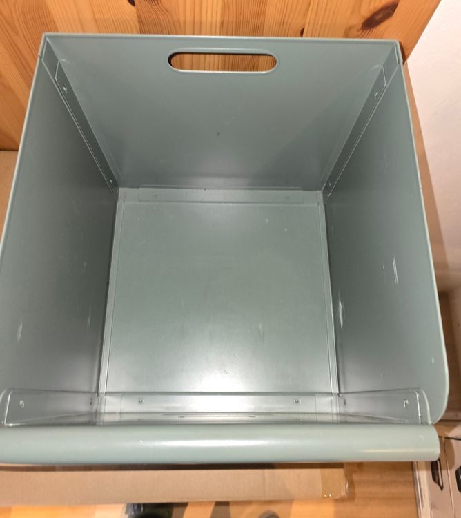 Ikea Rejsa Kallax Regal Boxen oliv grün Metall | Kaufen auf Ricardo