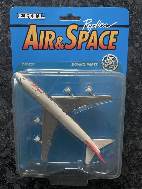 Ertl Air & Space 747-200 Swissair, Originalverpackt, Rarität (Neu und ...
