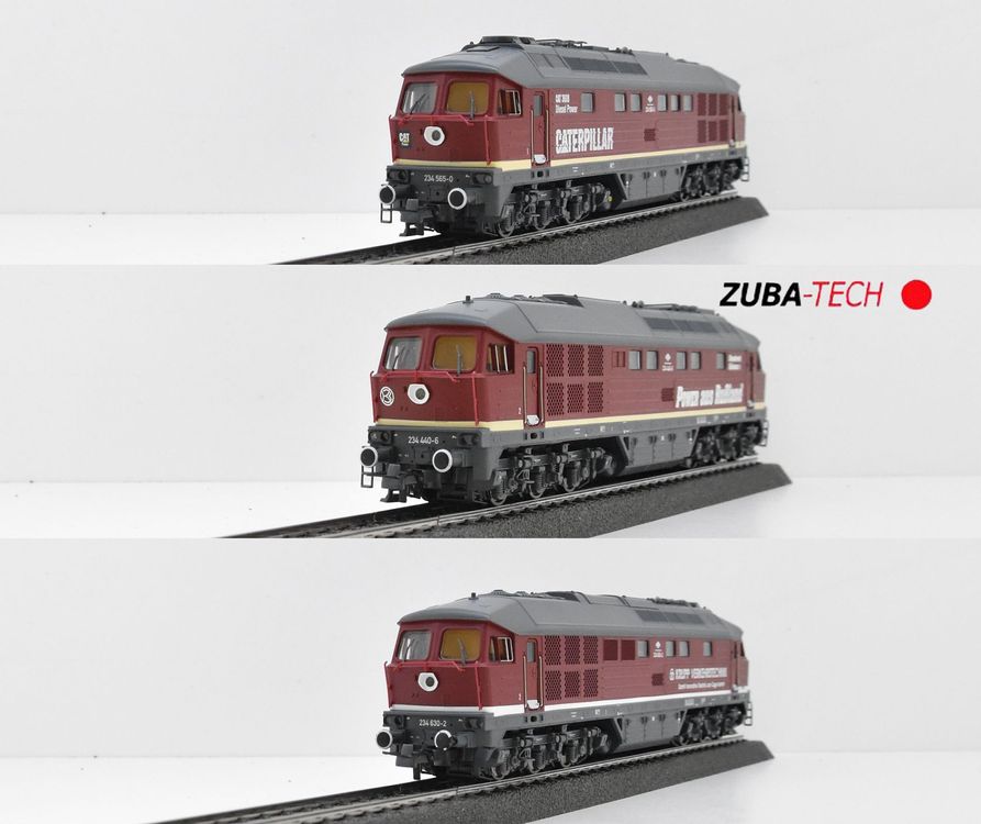 Brawa 0412 Diesellok-Set 3-tlg BR 234 DR Ludmilla H0 GS OVP | Kaufen ...