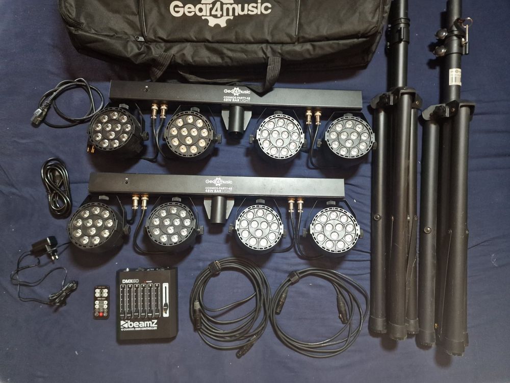 LED Par - Strahler Party Lichtsystem Set mit DMX Mischpult | Kaufen auf ...