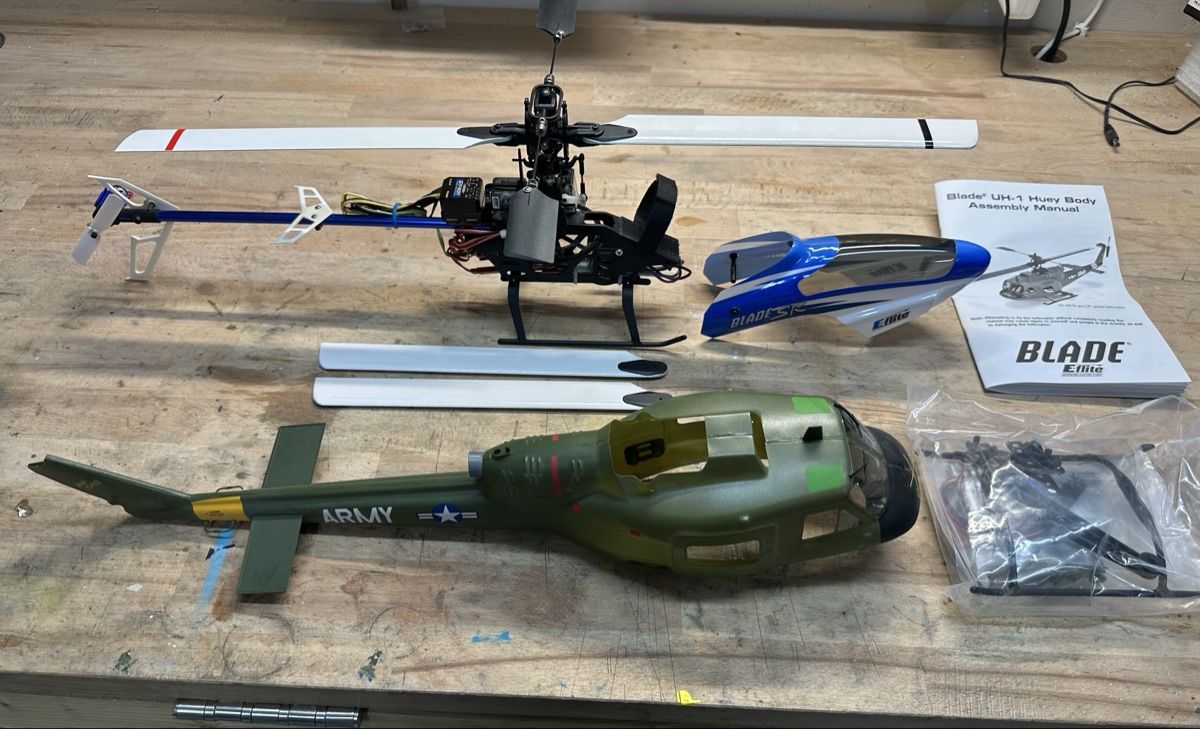 Blade SR BNF inklusive UH-1 Huey Rumpf (Gebraucht) in Mauensee für CHF ...