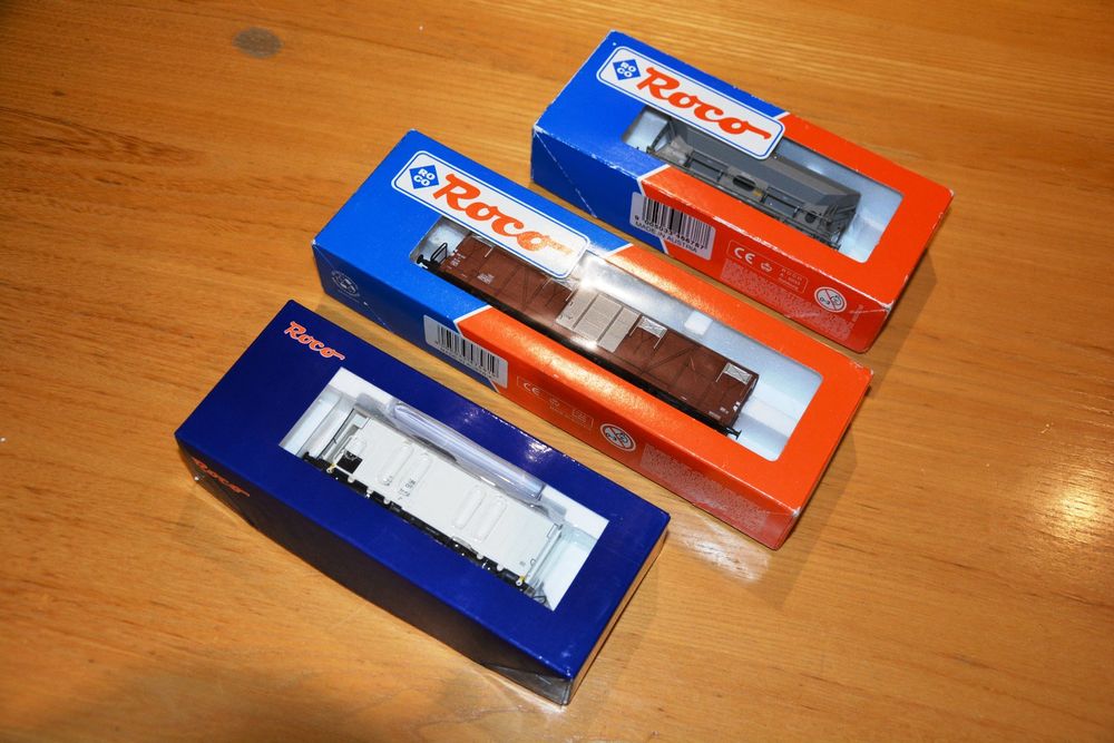 3 SBB-Güterwagen von Roco - 3 wagons des CFF de Roco | Kaufen auf Ricardo