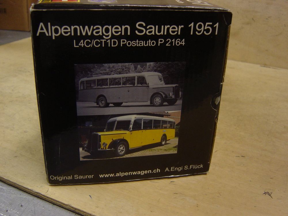SAURER Alpenwagen III 1951 Postauto P2164 in 1:24 (Gebraucht) in für ...