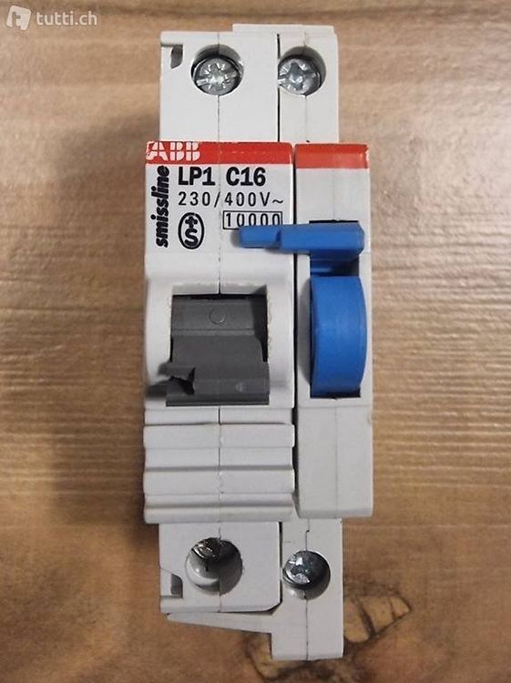 Sicherungsautomat ABB SMISSLINE LP1 C16 1Pol + N (Gebraucht) in Lotzwil für CHF 9.5 – nur ...